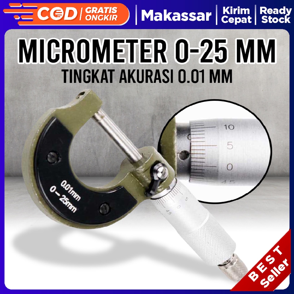Jual Micrometer 0-25 mm 0.01 mm | Shopee Indonesia
