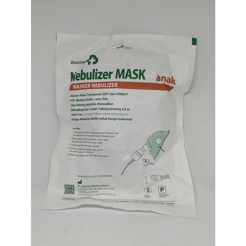 Jual Masker Jet Nebulizer Besmed OneMed Nebulizer Mask Jet | Shopee ...