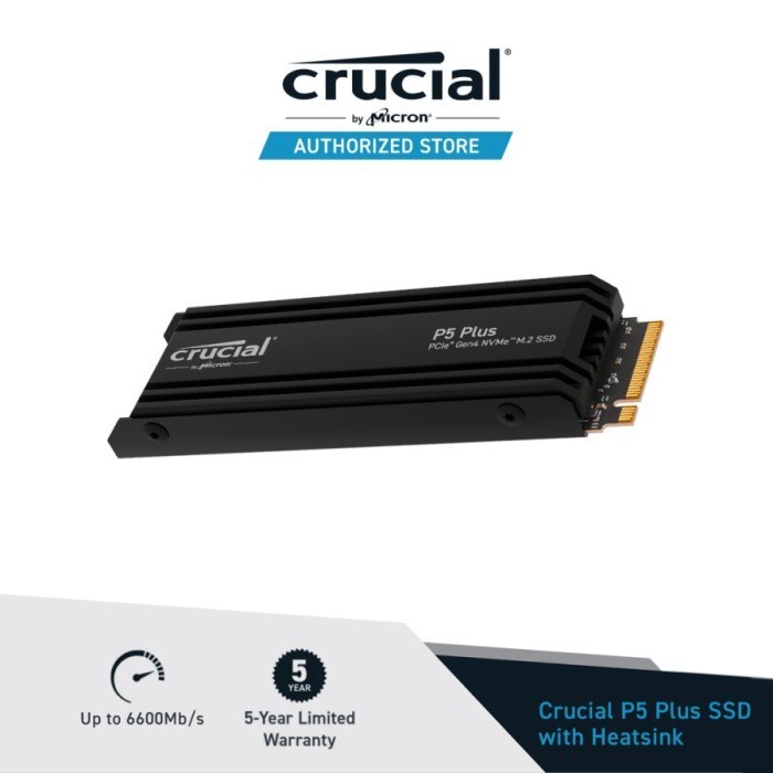 Jual SSD Crucial P5 Plus HEATSINK 2TB - SSD M.2 NVMe PCIe Gen4 HEATSINK | Shopee Indonesia