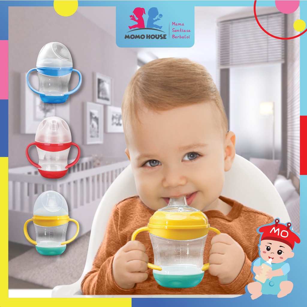 Jual MOMO HOUSE Botol Minum Bayi Training Cup Bayi Gelas Minum Anak ...