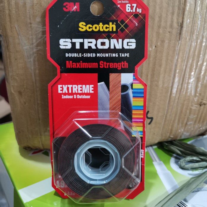 Jual 3M EXTREME STRONG MAXIMUM STRENGH Doubletape 3 m lem double tape ...