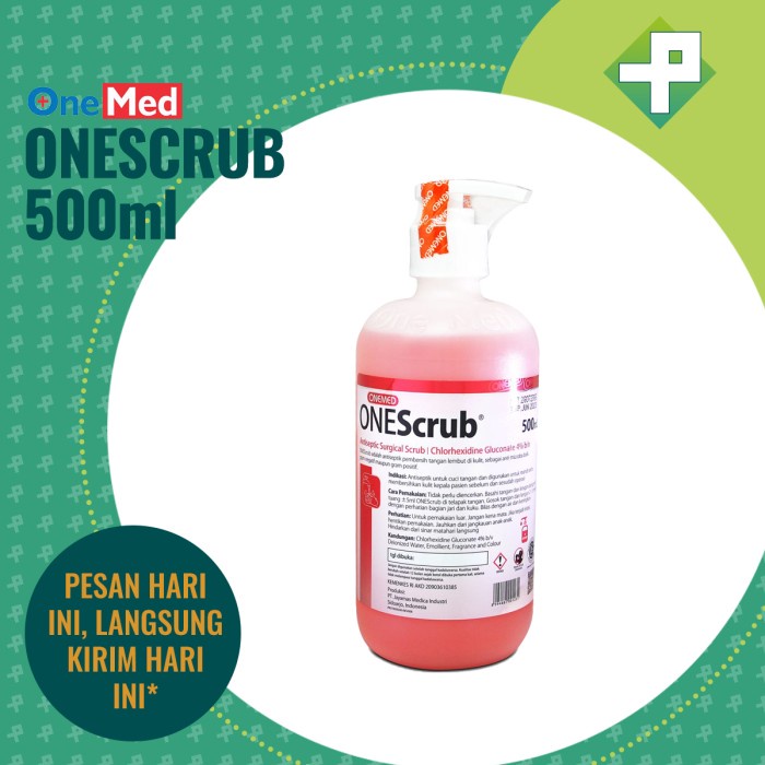Jual OneScrub 4% Hand Scrub OneMed 500ml / Sabun Antiseptic Surgical ...