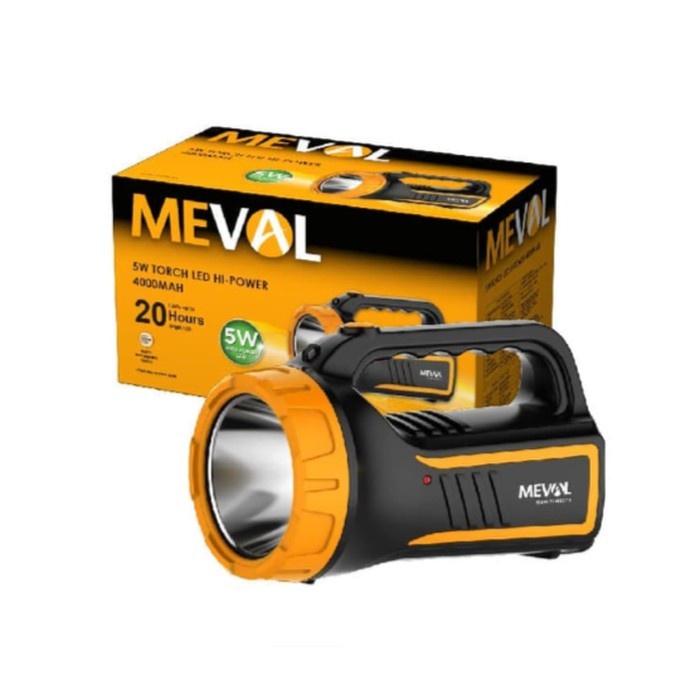 Jual MEVAL MT3-05A SENTER LED 5 W HI-POWER 4000MAH | Shopee Indonesia