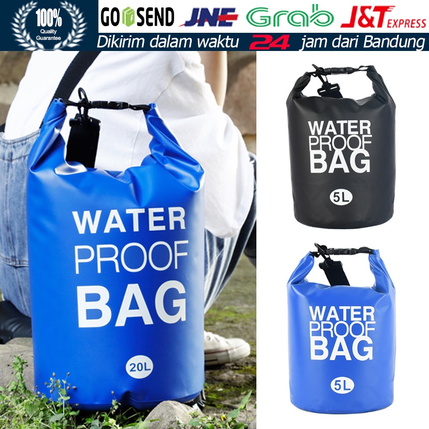 Jual 5L 10L 20L 30L Dry Bag / Tas Selempang/Water Proof Bag/Tas Anti Air Renang Pantai - Dapat ...