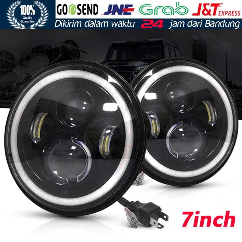 Jual Lampu Daymaker LED 7 Inch Model Fullring High Low Beam Lampu Depan ...