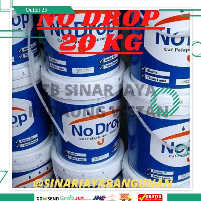 Jual No Drop PAIL 20 KG WARNA LENGKAP Cat Pelapis Anti Bocor Waterproofing NODROP 20KG - Avian ...
