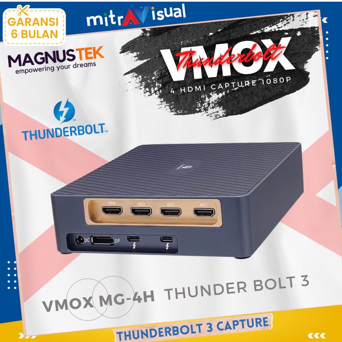 Jual VMOX MG-4H Thunderbolt 3 Video Capture 1080p 60hz Support VMIX OBS ...