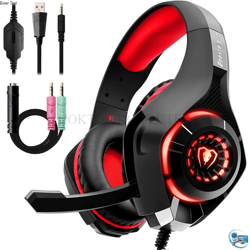 Jual Beexcellent Gaming Headphone Headset LED with Mic - GM-1 PERALATAN ...