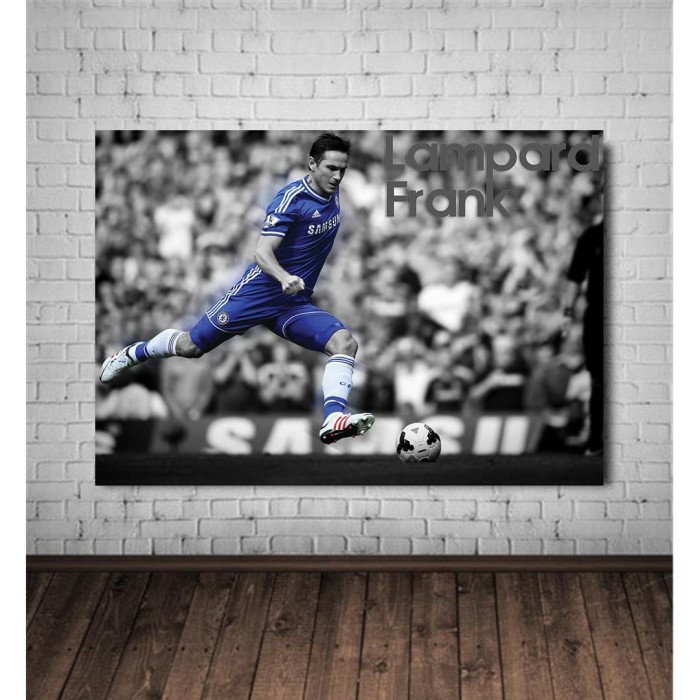 Jual CHELSEA Poster frame bola A3 (31x46cm) walldecor "F LAMPARD ...
