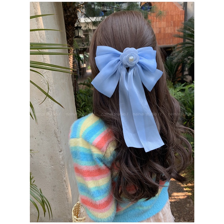 Jual Town Shell - Morris Rose Ribbon Korean Hair Claw Clip / Jepit ...
