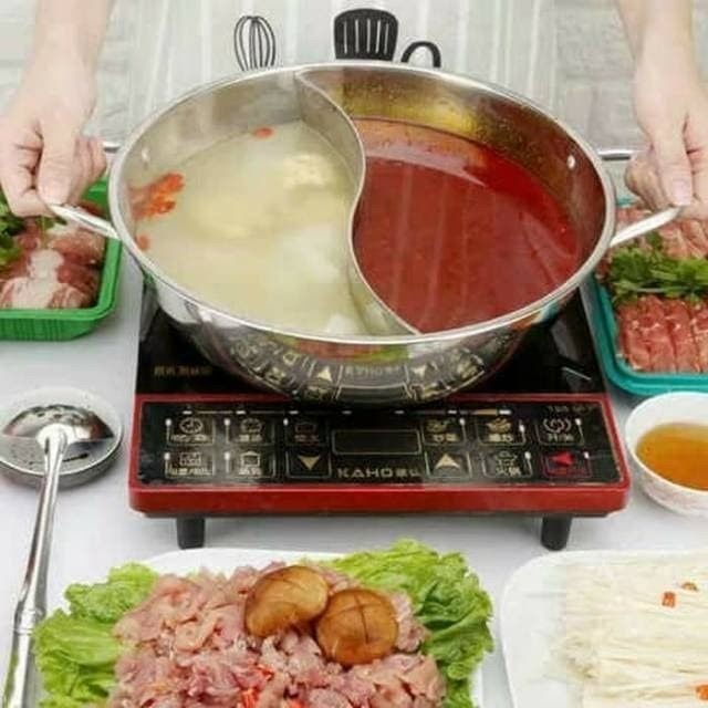 Jual ARS04 Panci Shabu Shabu Sekat S 30CM /Panci Suki Shabu2 TEBAL (No ...