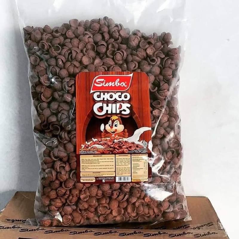 Jual CHOCO CHIPS SIMBA / choco cruns Simba / sereal gandum rasa Coklat ...