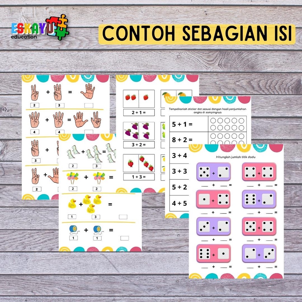 Jual BELAJAR BERHITUNG WORKSHEET WIPE AND CLEAN buku pra paud dan pra ...