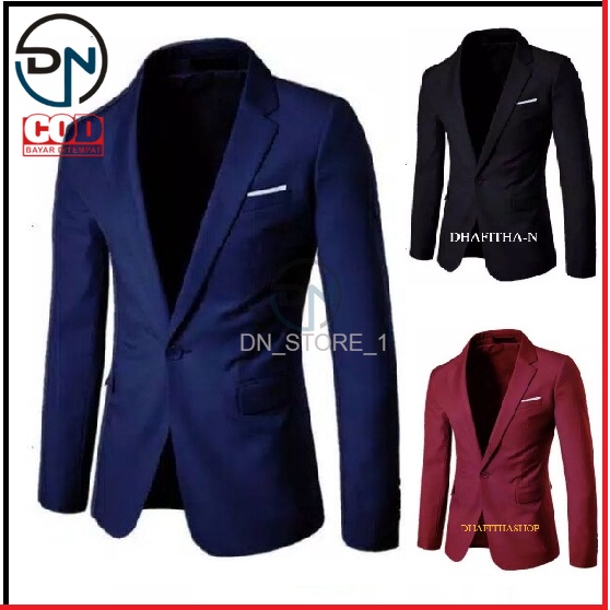 Jual PROMO Jas Blazer Pria Slimfit / Jas Formal Pria / Jas Kerja Baju ...