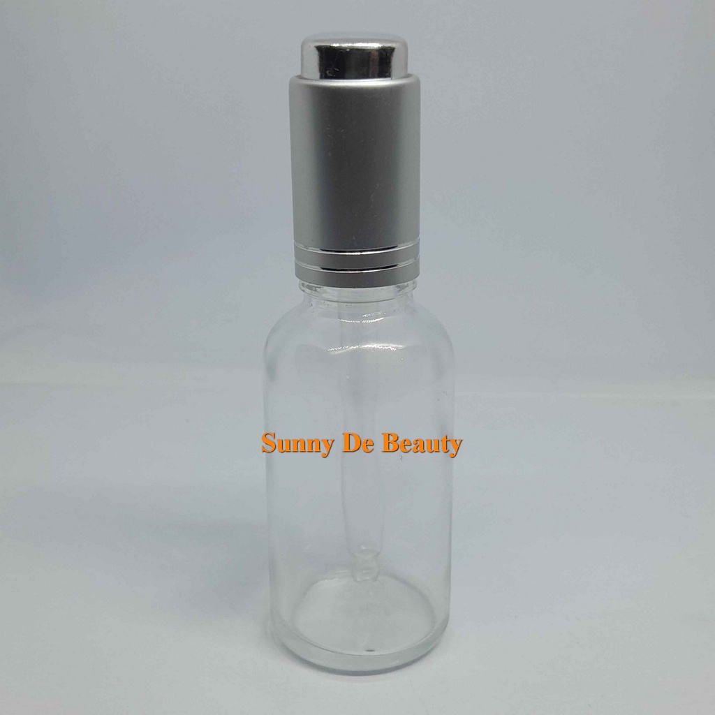 Jual Botol Kaca 30 ml Clear Original Br Tutup Alumunium Press Pipete ...