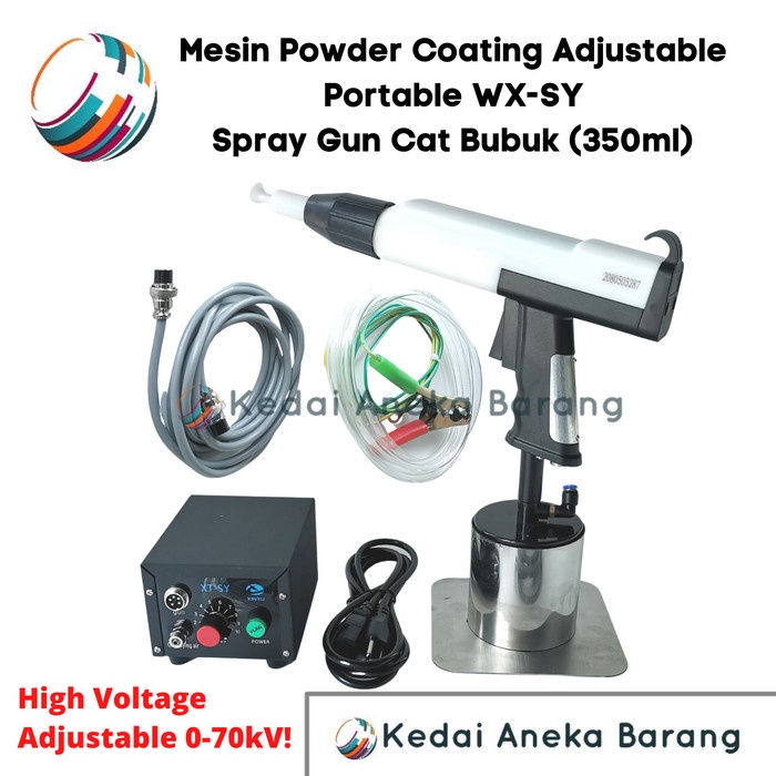 Jual Mesin Powder Coating Portable Spray Gun Machine Oven Cat Bubuk WX ...