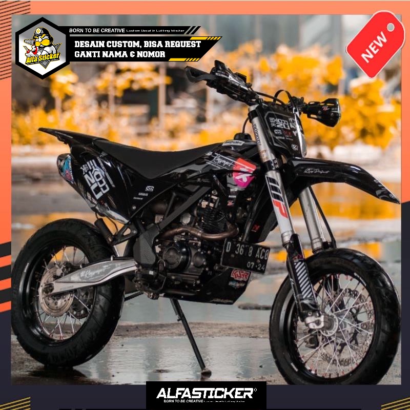 Jual Decal Sticker KLX Gordons Desain Keren Decal Trail / Supermoto ...