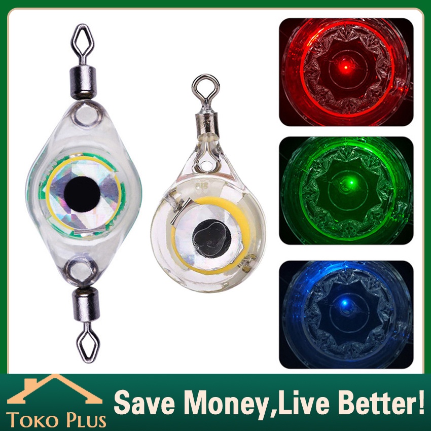 Jual ESCA LED Flash Fish Lure Light Lamp Deep Drop Underwater Eye Shape ...