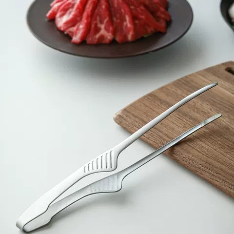 Jual Capitan daging BBQ bahan stainless 10inc / Food Tongs | Shopee ...