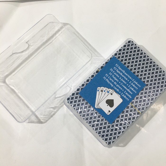 Jual KARTU REMI DENGAN BUNGKUS KOTAK BOX PLASTIK PUTIH TRANSPARAN ISI 1 ...