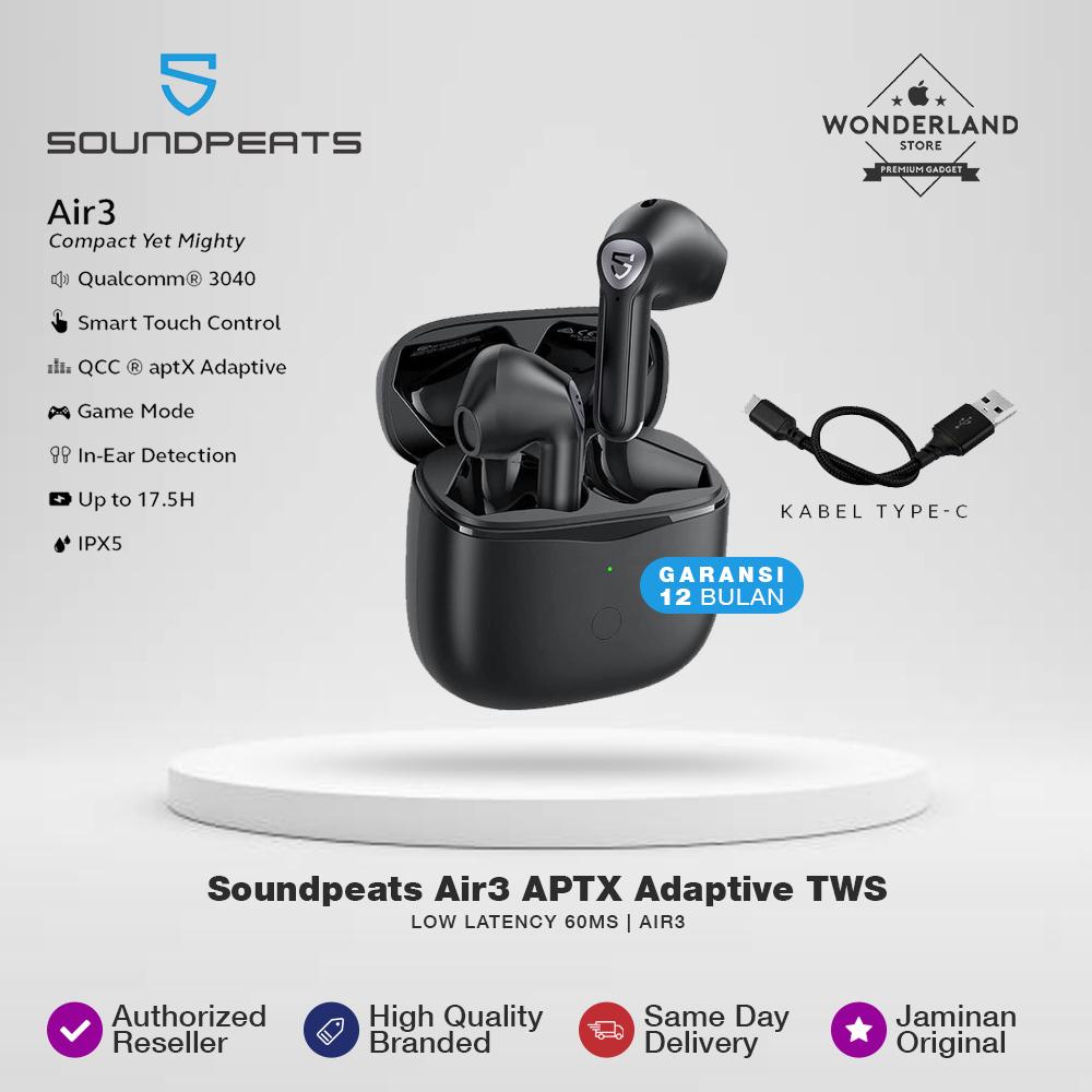 Jual SoundPEATS Air3 APTX Adaptive TWS Gaming Mode Low Latency APTX ...
