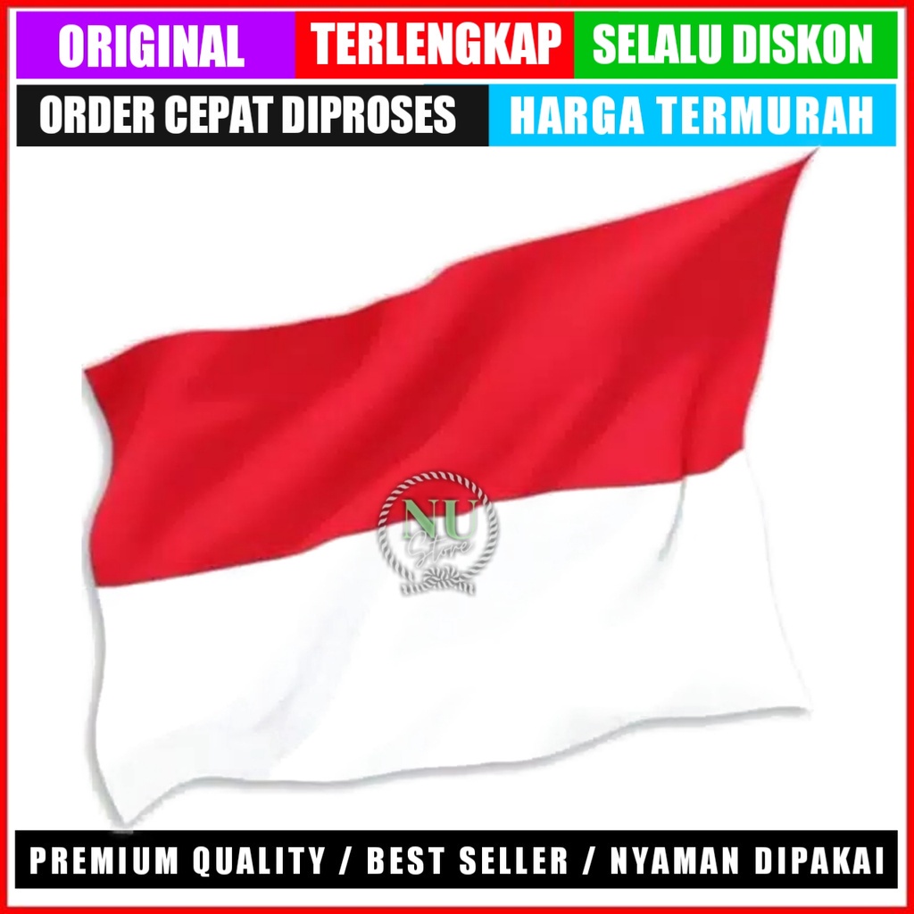 Jual Bendera Merah Putih / Bendera Indonesia / Bendera Upacara ± 110cm ...