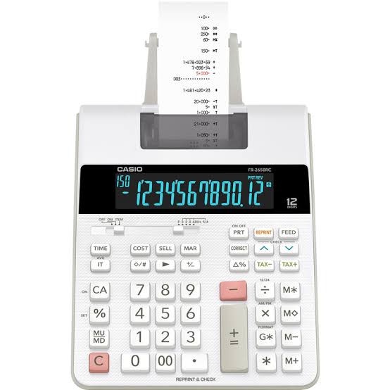 Jual KALKULATOR PRINTING CASIO FR-2650 RC / CALCULATOR PRINT STRUK FR ...