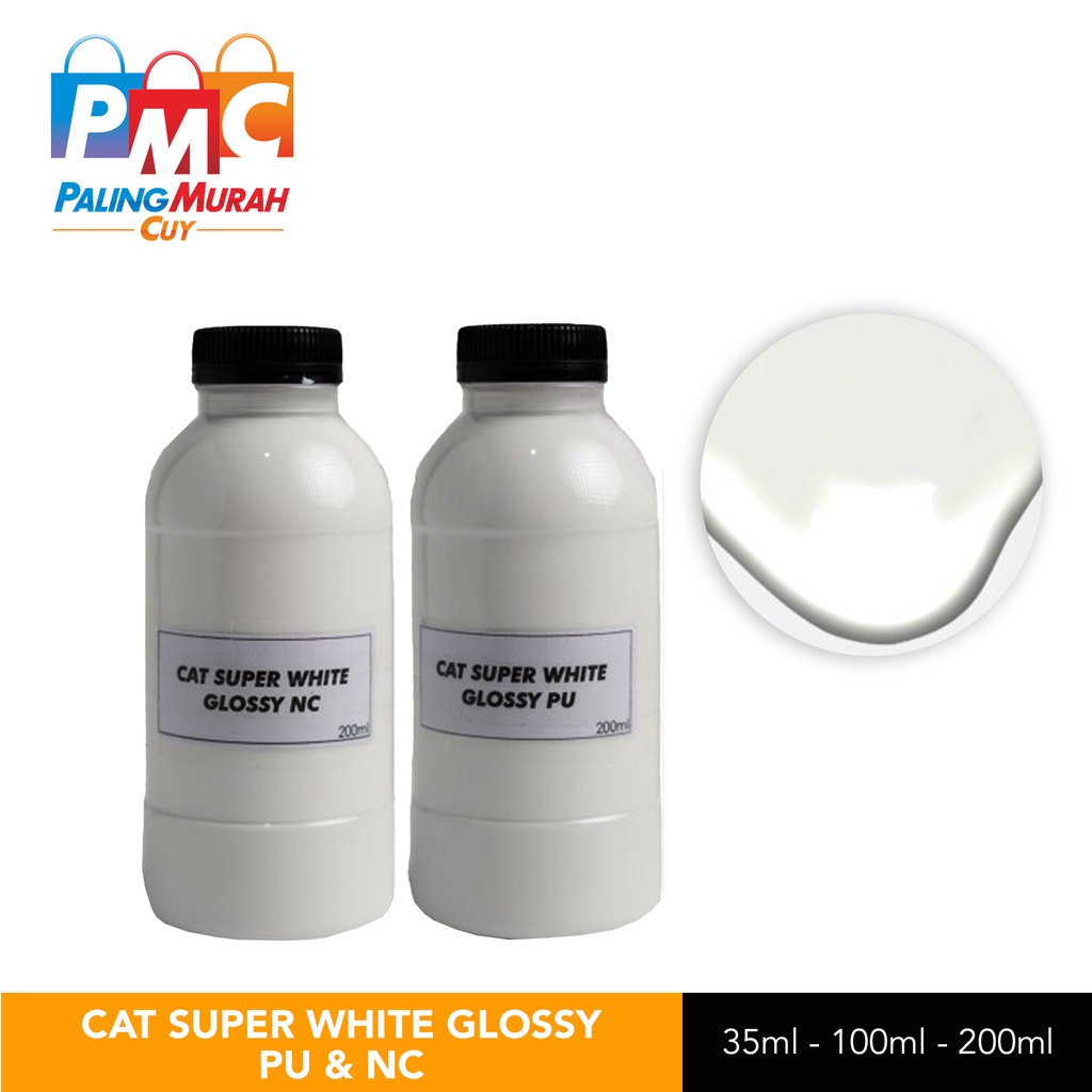 Jual Cat Super White Glossy PU NC 100ml 200ml | Shopee Indonesia