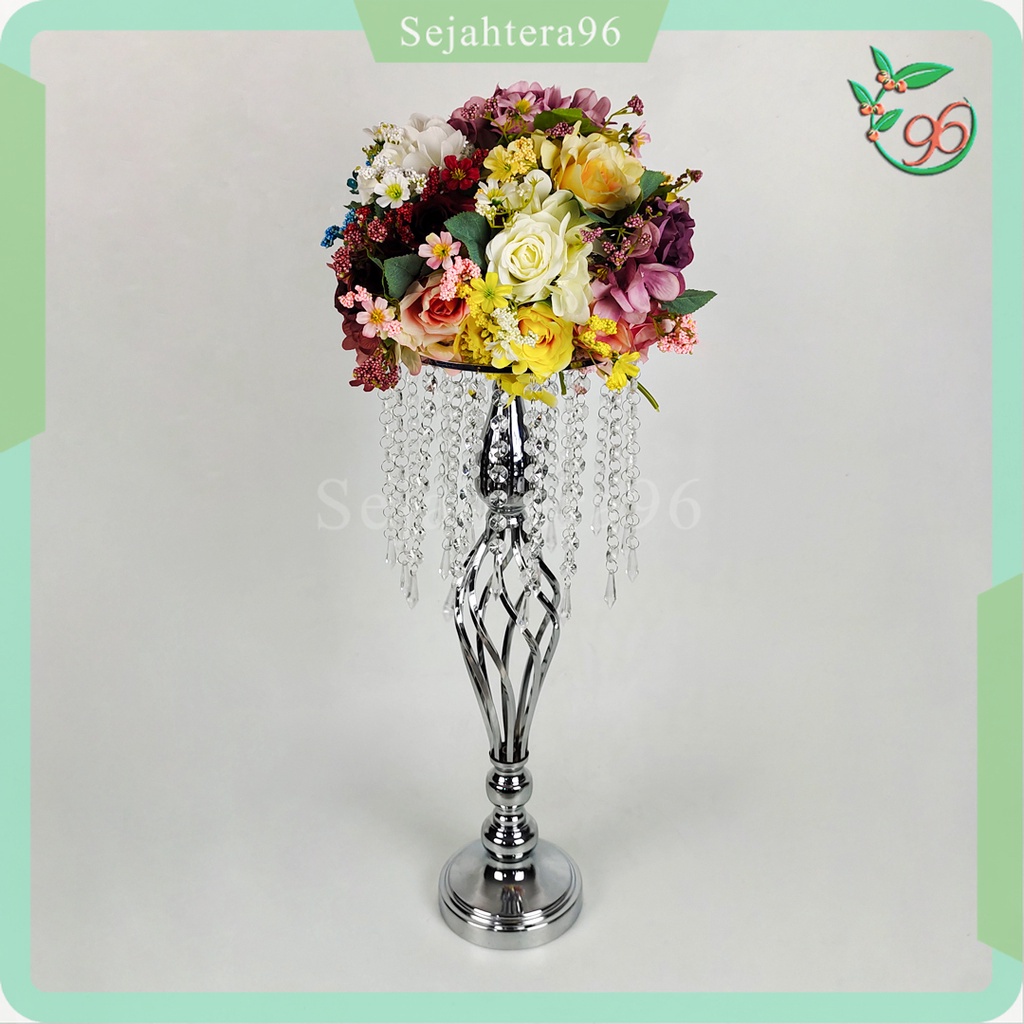 Jual Vas Standing Akrilik Wajik Artificial Rak Berdiri Bunga Kristal ...