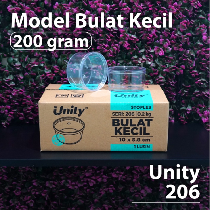 Jual Toples Unity 206 - Model Bulat Kecil - Volume 200 gram - 0.2 kg | Shopee Indonesia