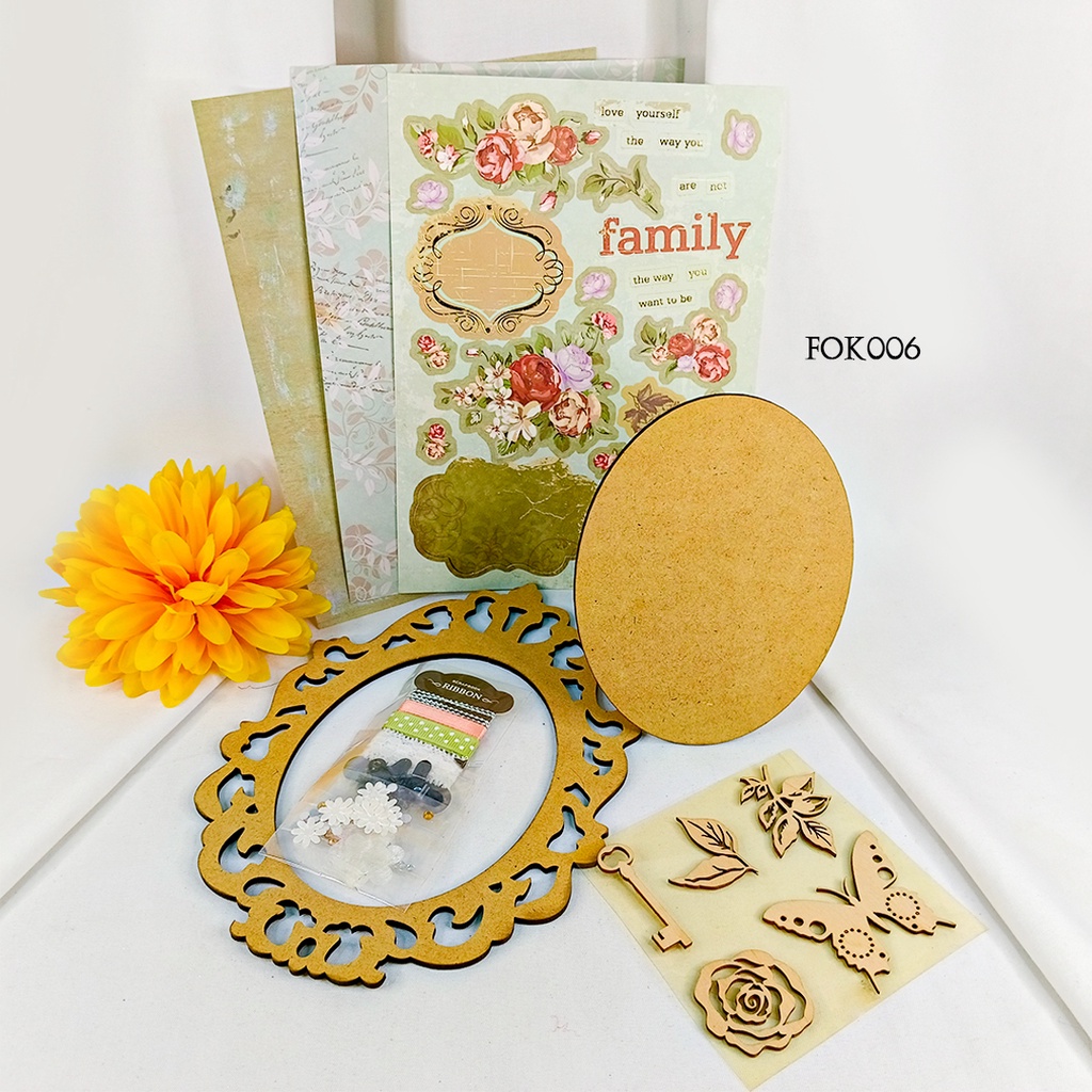 Jual Frame Photo Kayu DIY Kit Minimalis Gaya Vintage FOK001 | Shopee ...