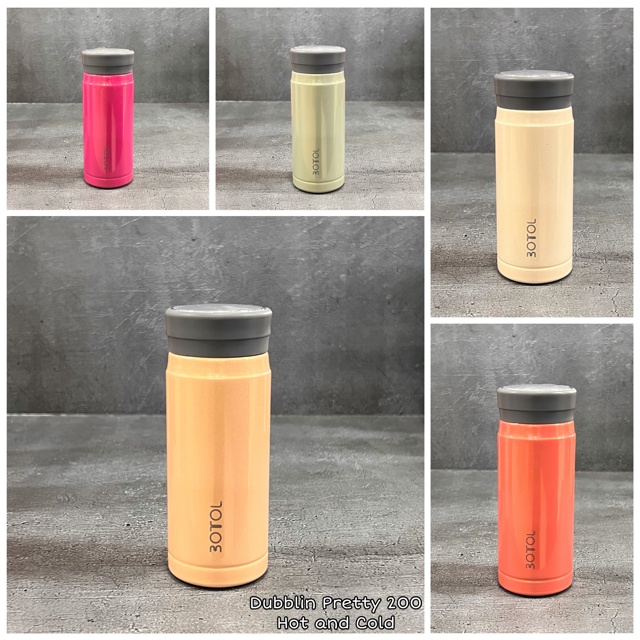 Jual TEMPAT AIR MINUM / TERMOS 3OTOL PRETTY 200mL | Shopee Indonesia