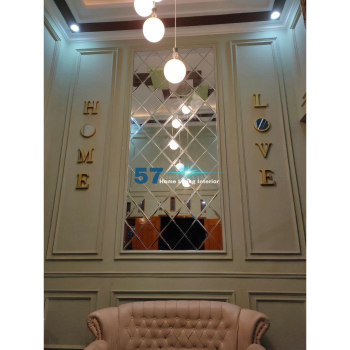 Jual Backdrop Kaca Bevel Minimalis Bahan Plywood HPL | Shopee Indonesia