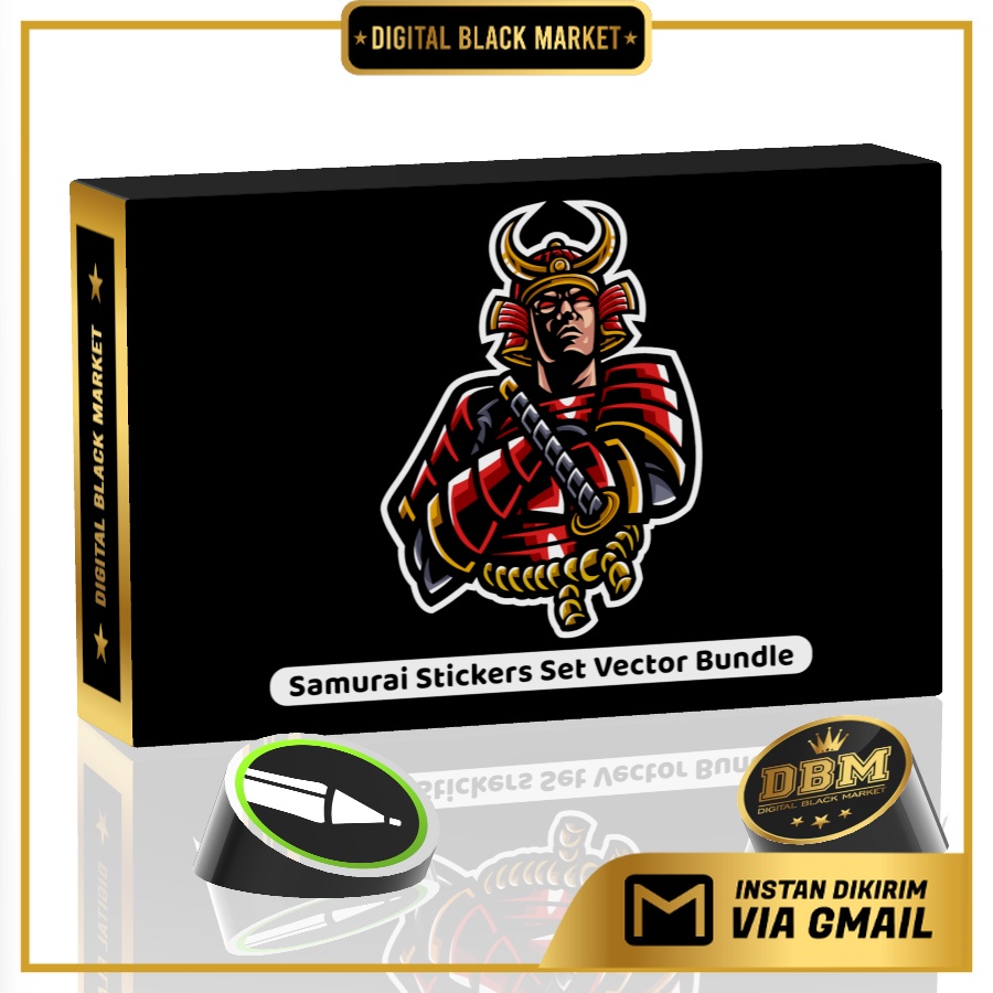 Jual ID29704 - Samurai Stickers Set Vector CorelDraw | Shopee Indonesia