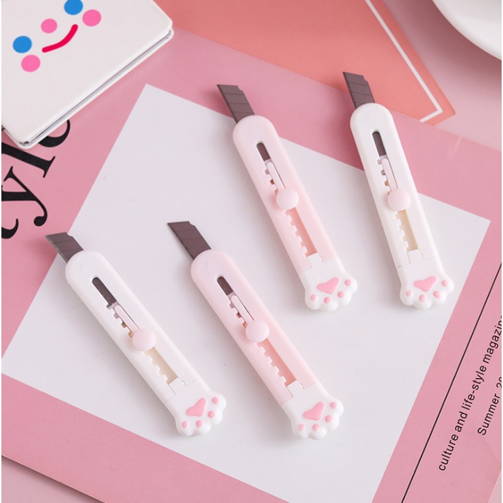 Jual CUTTER UNIK PAW / CUTTER LUCU MOTIF PAW / PISAU CUTTER MINI LUCU ...