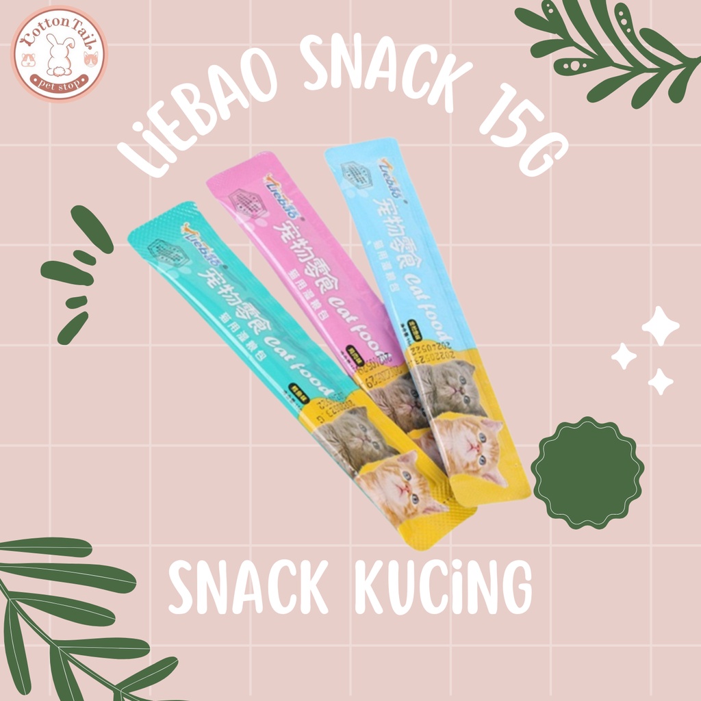 Jual LIEBAO Snack Kucing Creamy Cat Treat Premium Cat Snack Kucing wet ...