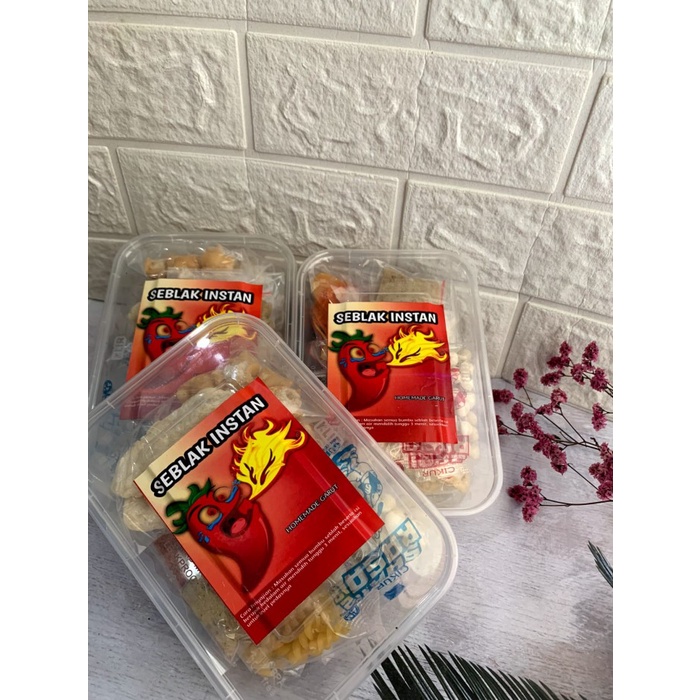Jual Paket Seblak Komplit Instan Pedas Gurih Cobek Kerupuk Mawar Viral ...