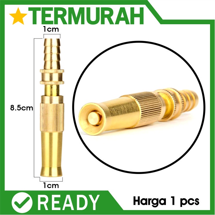 Jual EMAS Semprotan Air Lurus Kuningan Taman Cuci Motor Mobil Spray ...