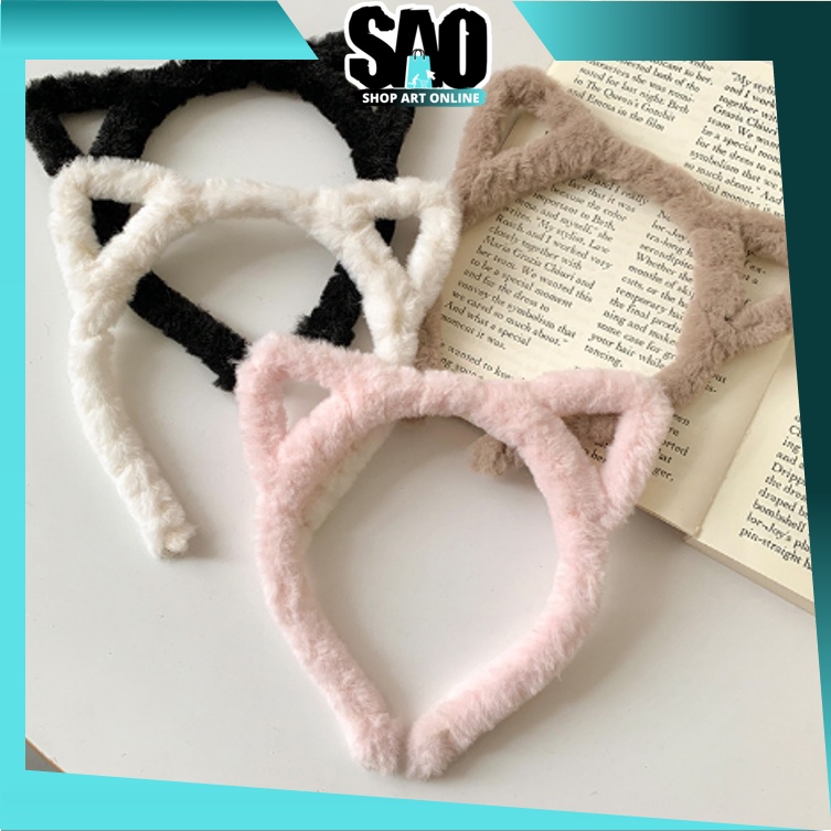 Jual SAO - F5932 Bando Lucu Karakter Hewan Bulu Halus / Bandana Wanita ...