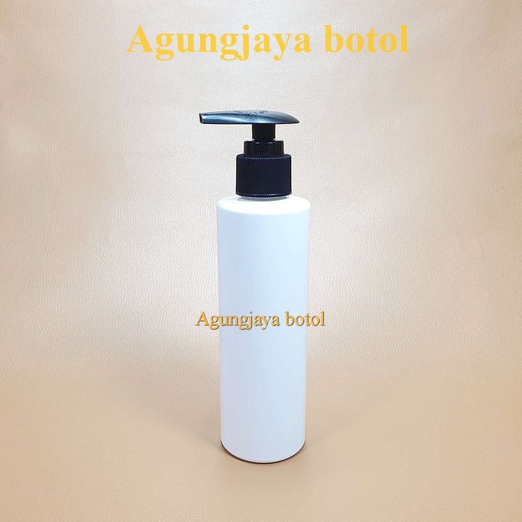 Jual Botol Pet 220 ml RF Putih Tutup Pump Lotion / Botol Plastik ...
