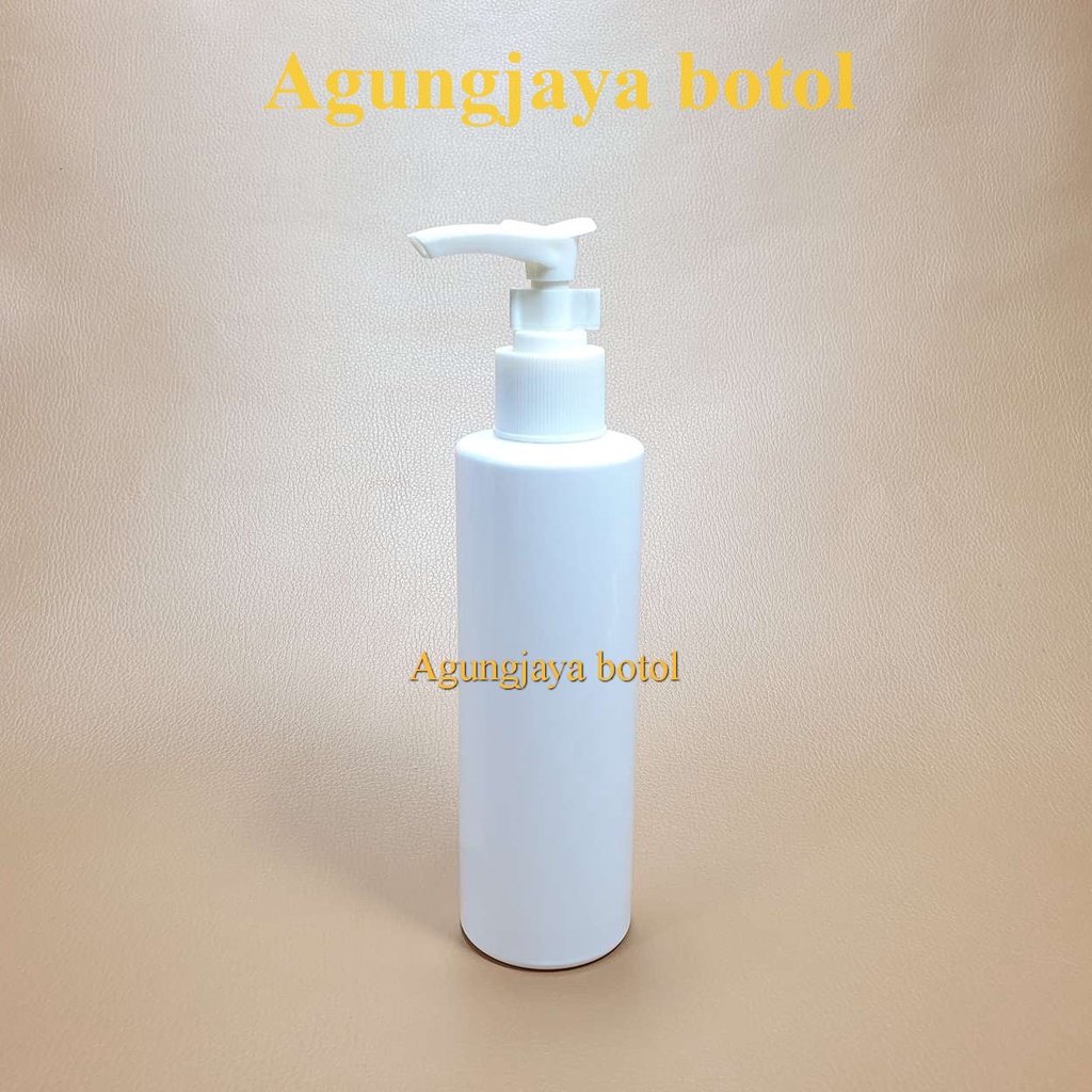Jual Botol Pet 220 ml RF Putih Tutup Pump Lotion / Botol Plastik ...
