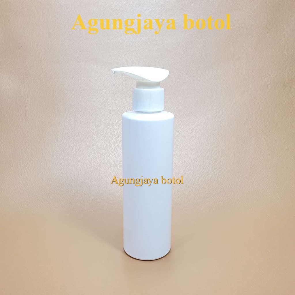 Jual Botol Pet 220 ml RF Putih Tutup Pump Lotion / Botol Plastik ...