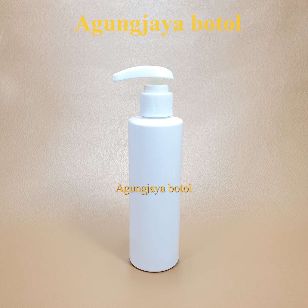 Jual Botol Pet 220 ml RF Putih Tutup Pump Lotion / Botol Plastik ...