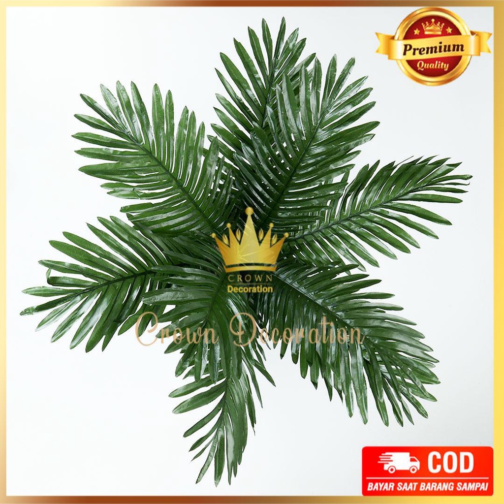 Jual Daun Palem Aa Duri Pakis Gelombang Boston Cabang 9 Artificial Daun ...