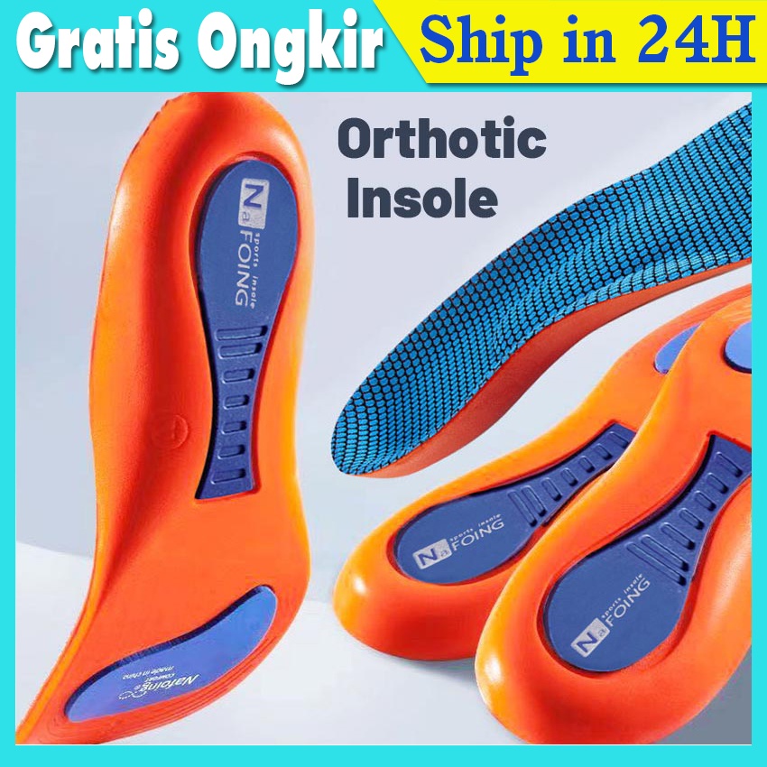 Jual 1 Pasang Insole Sepatu Kaki Datar / Ortopedi bantalan tumit ...