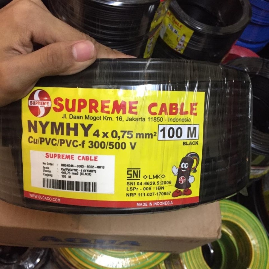 Jual Kabel Serabut /NYYHY Supreme 4x0.75 4x0,75 4 x 0.75 4 x 0,75 @100meter | Shopee Indonesia