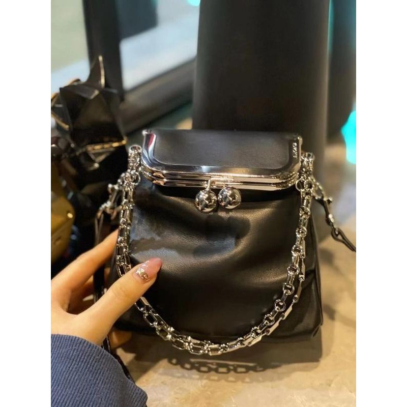 Jual [ COD ] Aroana Bag Baru Tas Emas Buatan Tangan Kulit Retro Klip ...