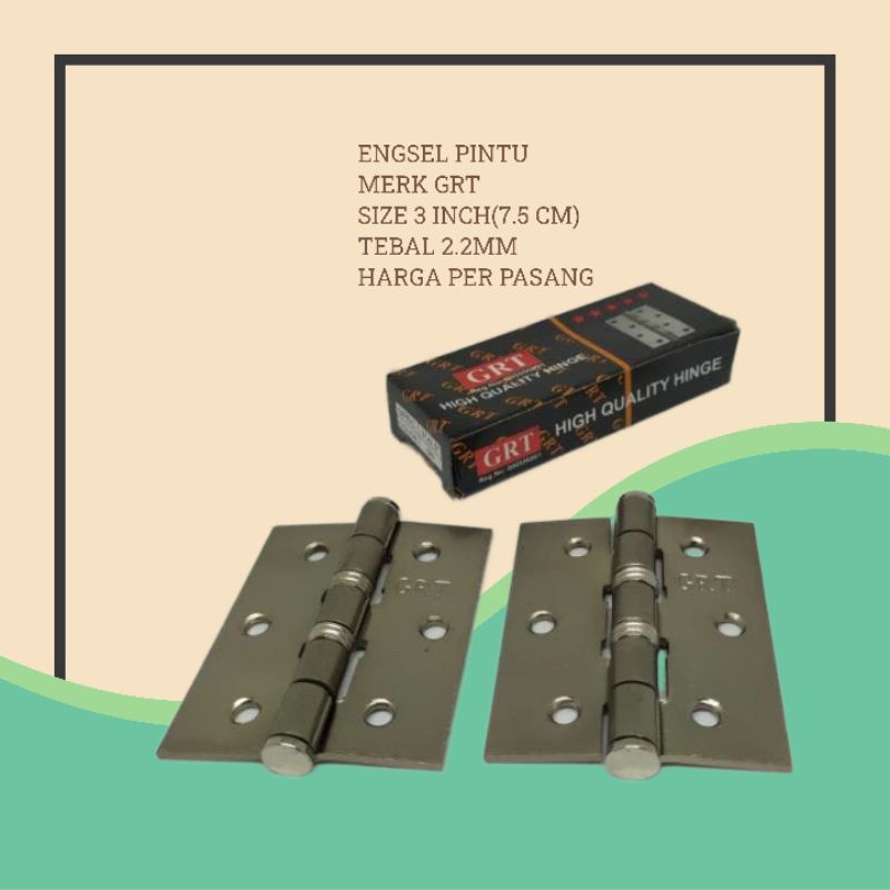 Jual Engsel 3 Inch engsel PINTU Jendela Rumah GRT | Shopee Indonesia