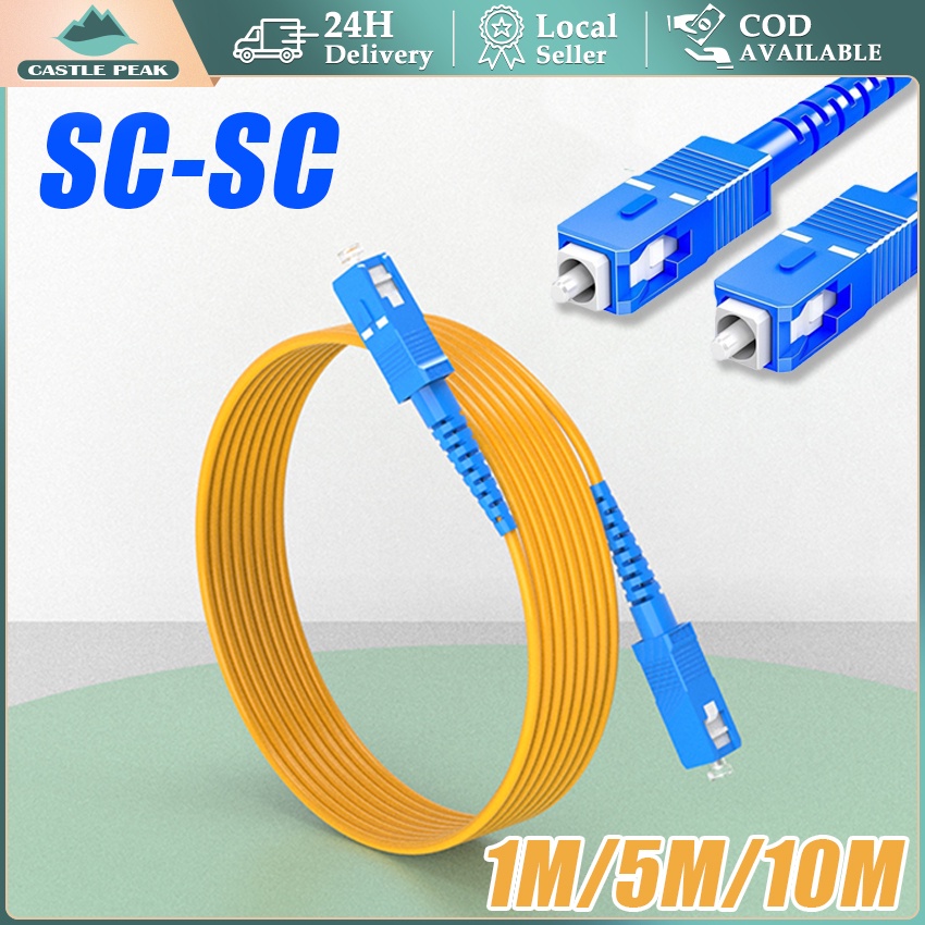 Jual Patchcord fiber optic patchcore sc upc 3.0mm 3 / 5 / 10 Meter ...