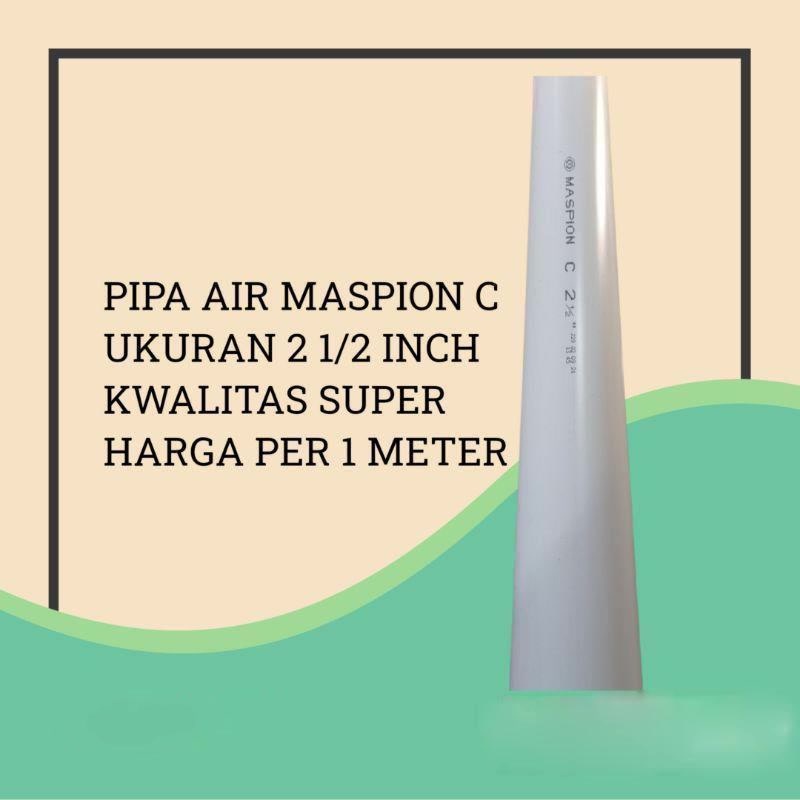 Jual MASPION PIPA PVC C 2 1/2" PIPA PARALON PRALON 2 1/2 INCH / PIPA ...